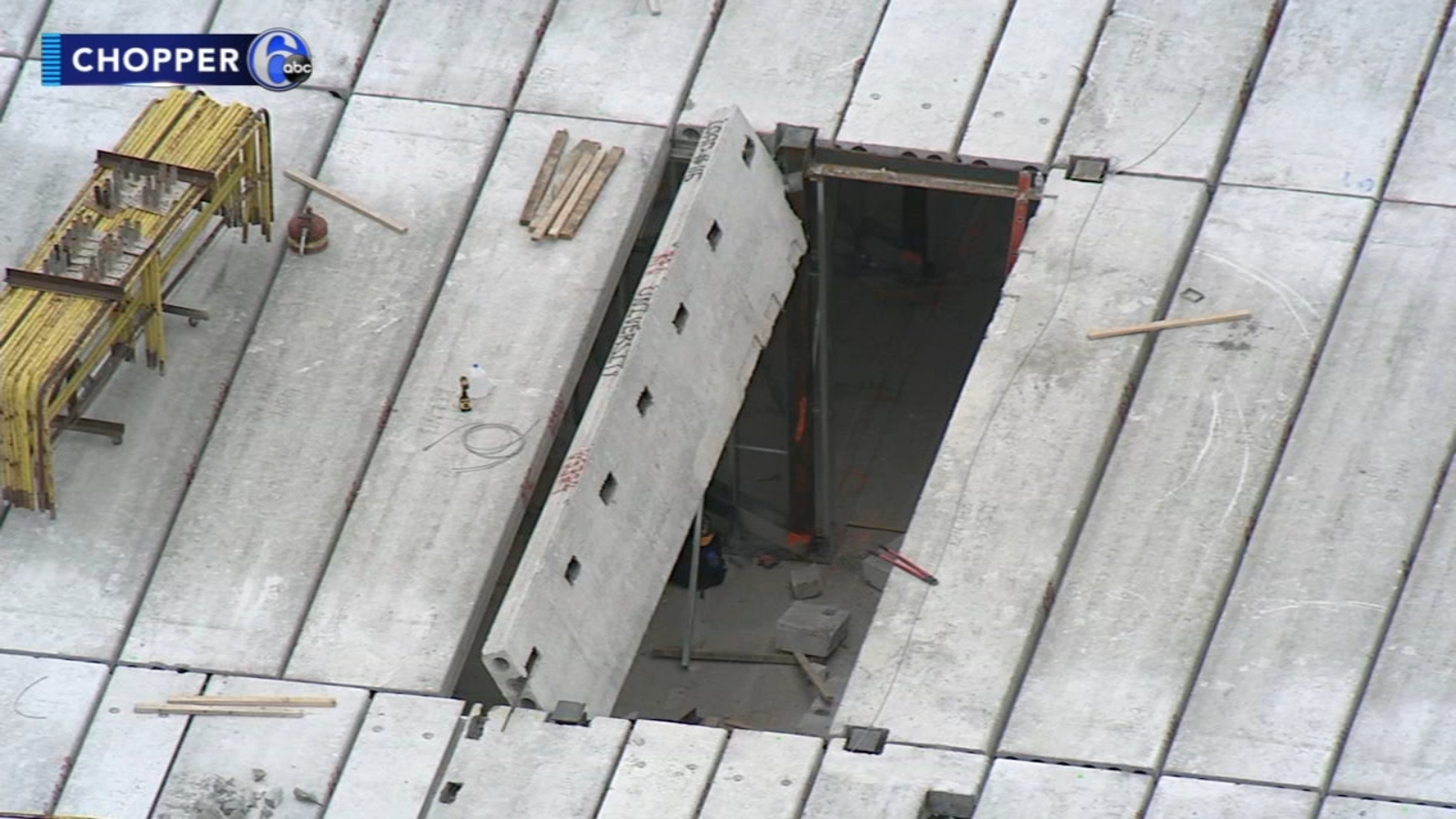 Construction worker falls through roof in Southwest Philadelphia - 6abc ...