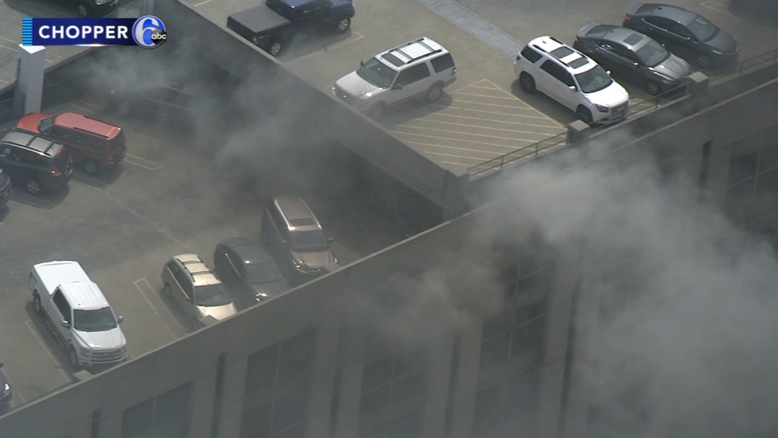 Fire erupts inside parking garage in Center City - 6abc Philadelphia
