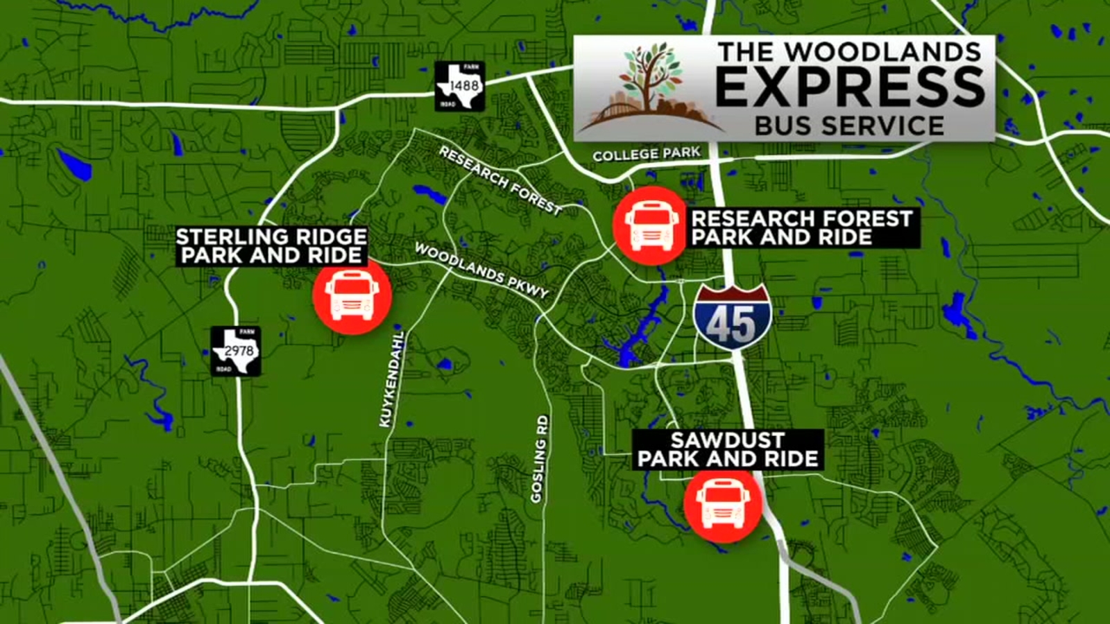 Reverse commuters to The Woodlands can leave the driving to someone ...
