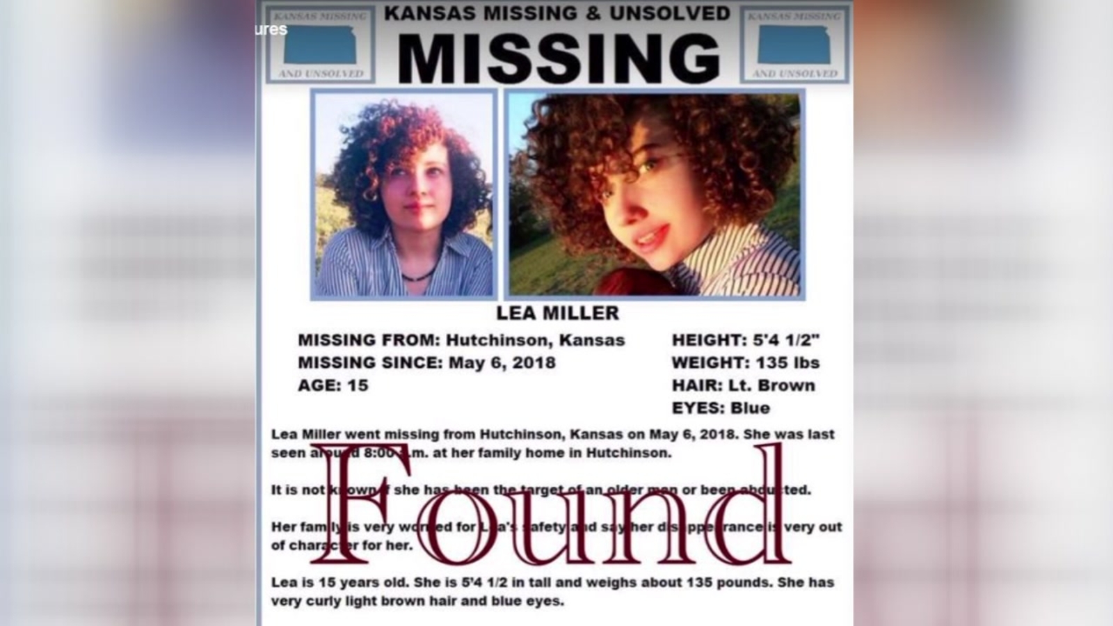 Kansas girl who went missing over the weekend found safe in Houston ...