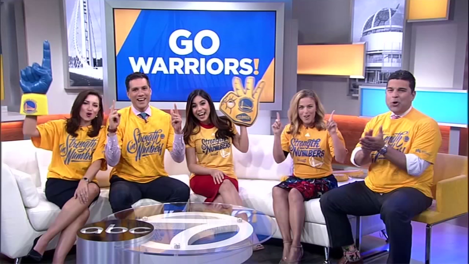 WARRIORS-ROCKETS: ABC13, ABC7 Morning Team Gear Challenge - ABC13 Houston