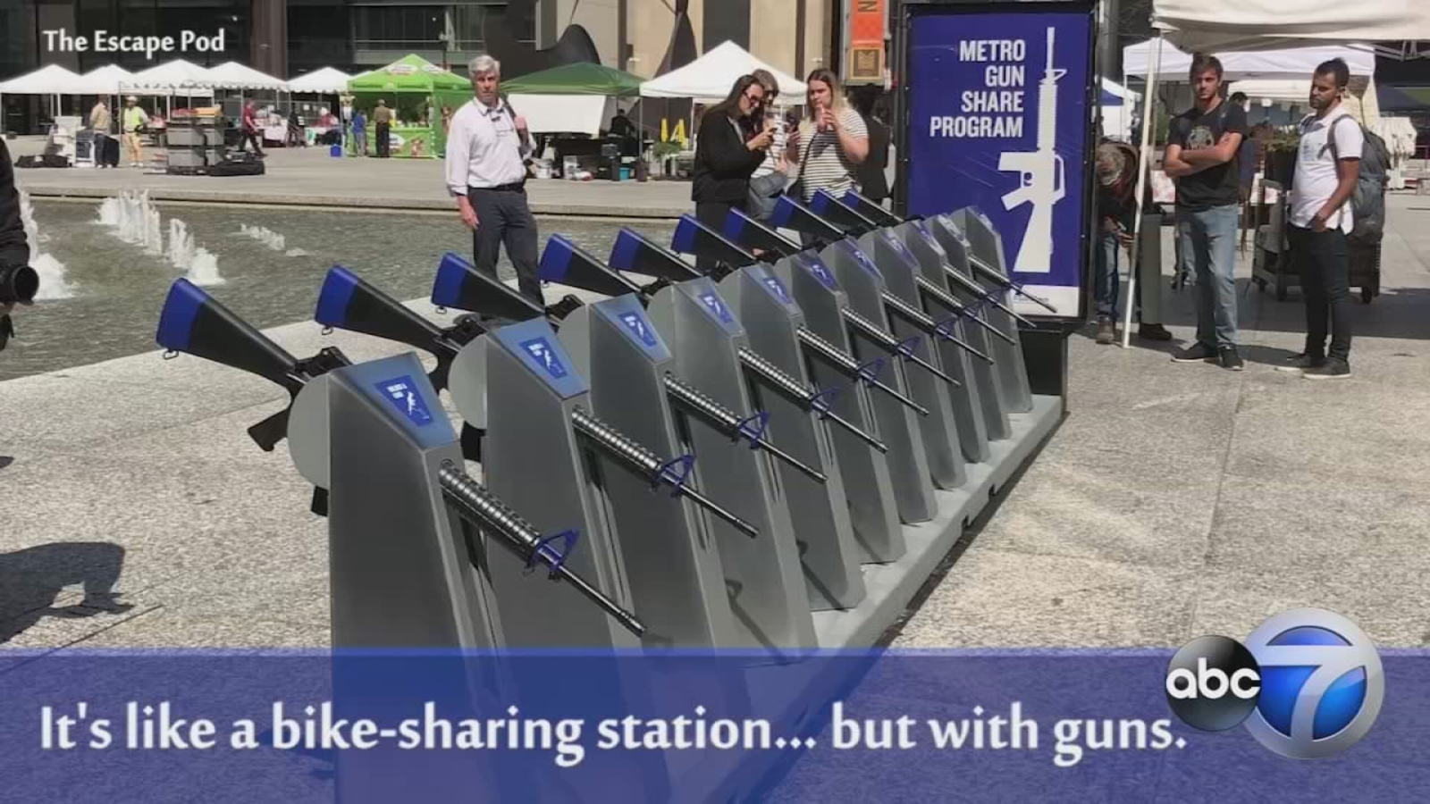 'Gun-sharing station' in Chicago uses art to make point about gun ...