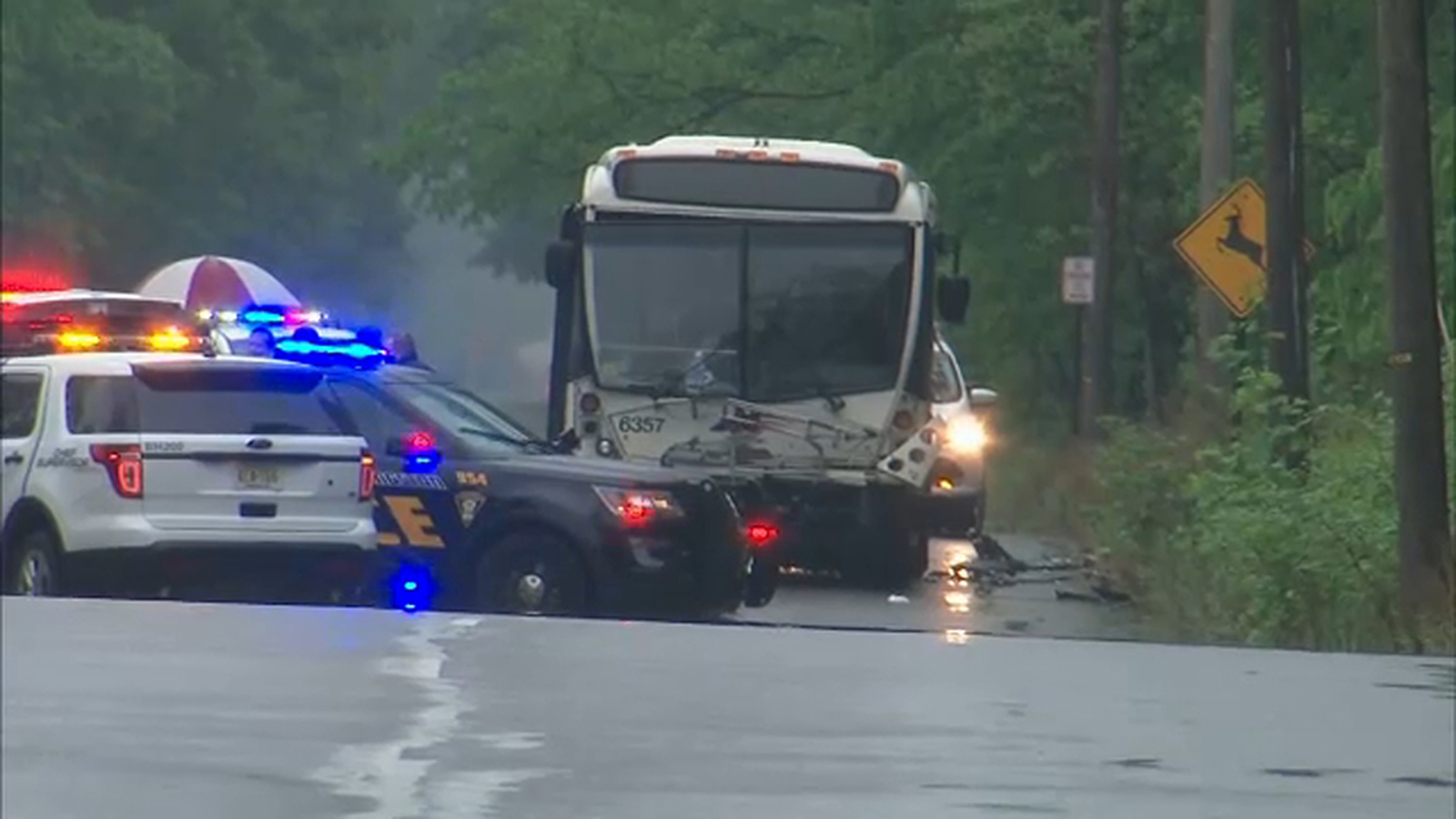 4 people injured after New Jersey Transit bus collides with car in ...