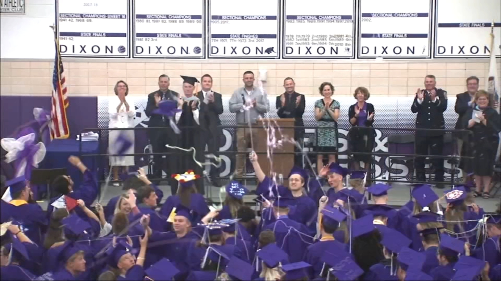 Dixon HS students graduate Sunday after shooting last week - ABC7 Chicago