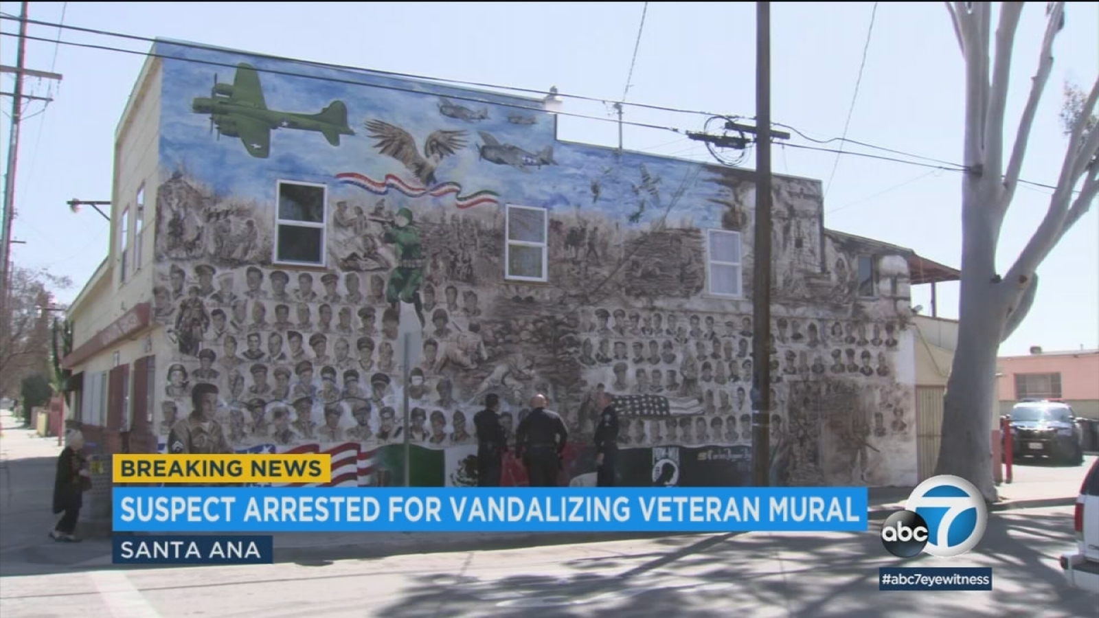 Suspect arrested for vandalizing "Heroes Among Us" mural dedicated to ...