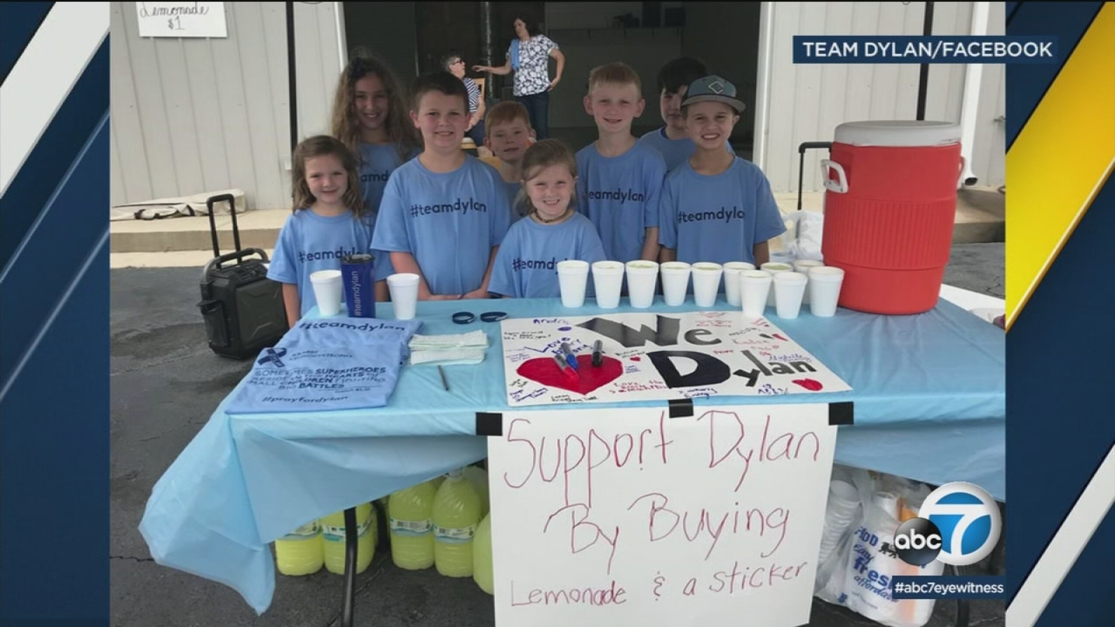 Boy raises $6,000 selling lemonade to help sick brother - ABC7 Los Angeles