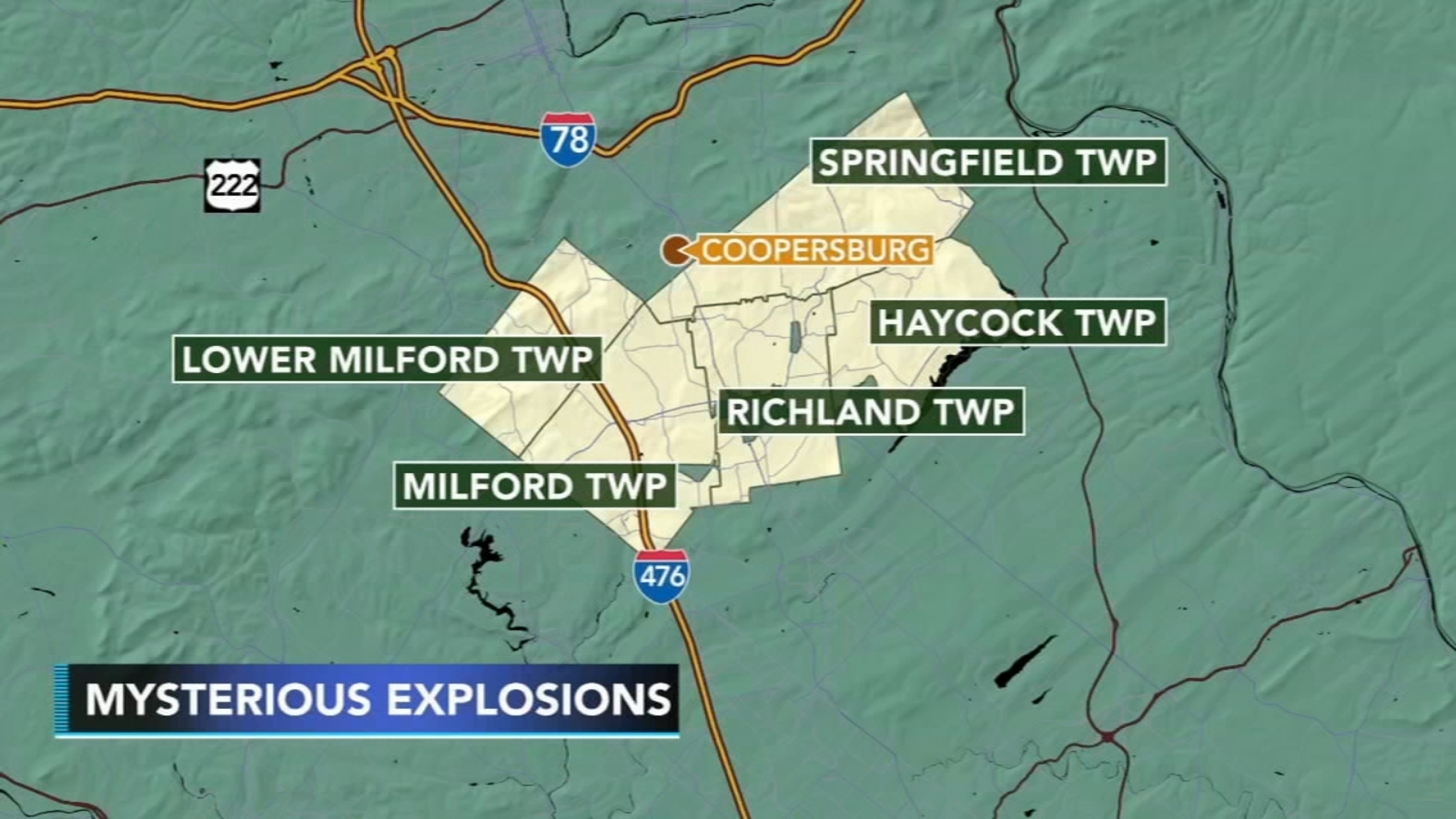 Mysterious Bucks County overnight booms are explosions, officials say ...