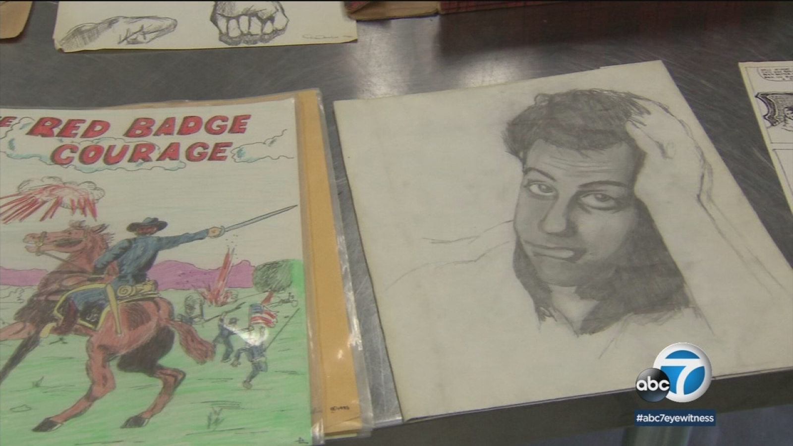 Inglewood officer reunited with collection of high school artwork ...