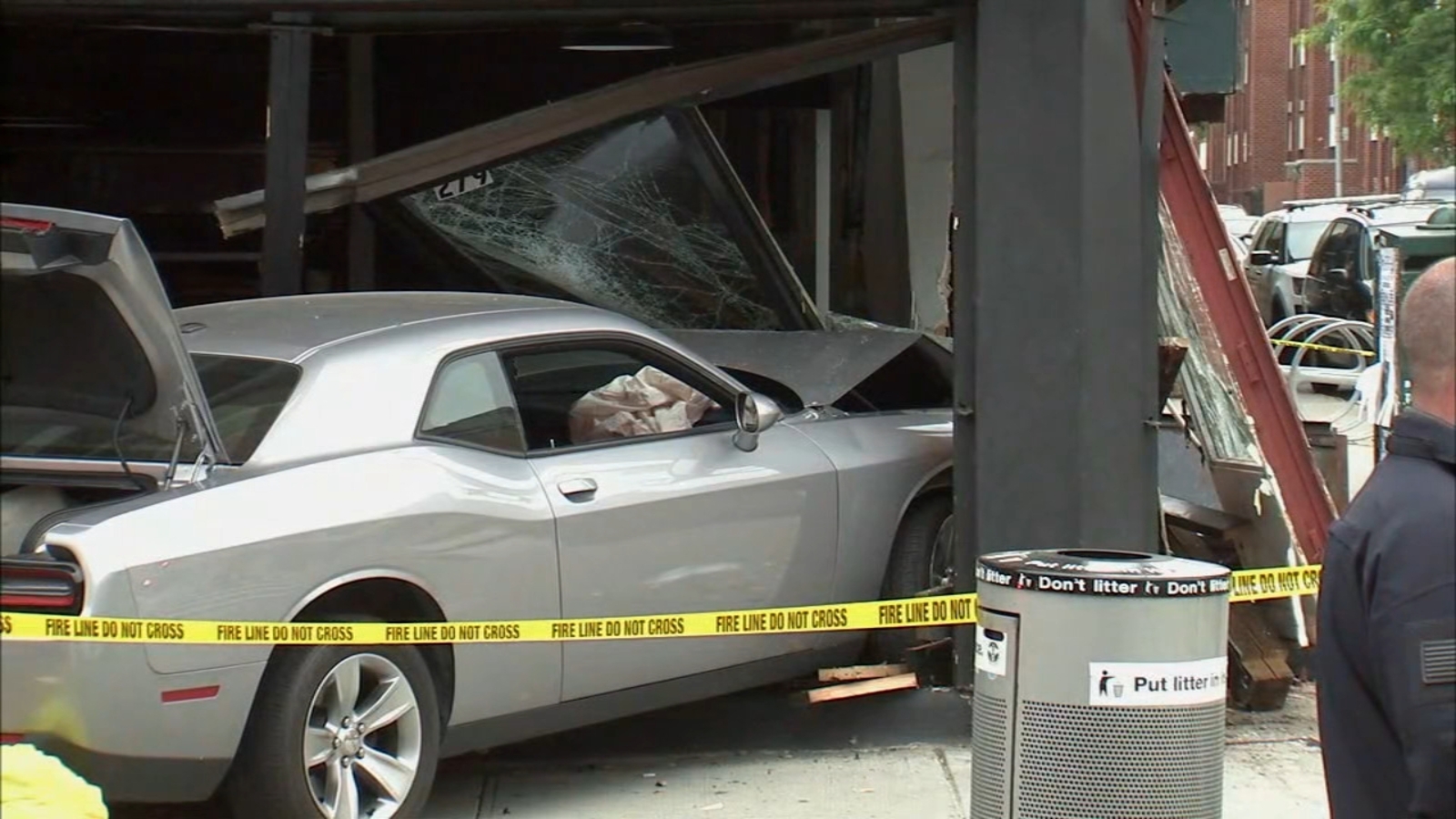 NYPD cadet arrested after crash sends car smashing into Brooklyn cafe ...