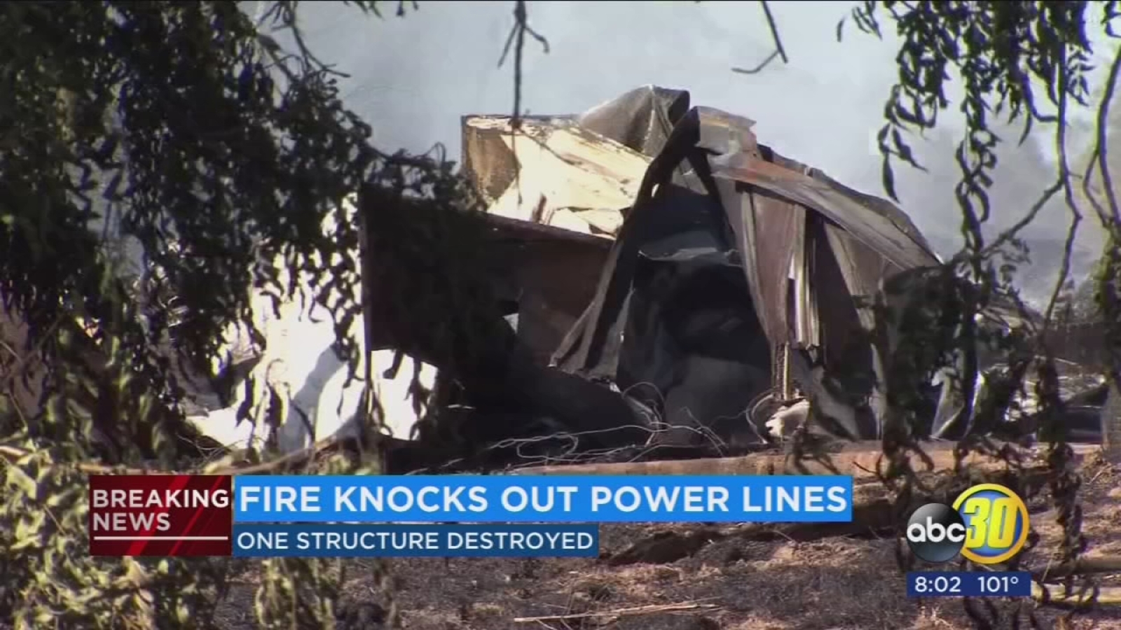 Firefighters battle 7-acre brush fire in Auberry - ABC30 Fresno