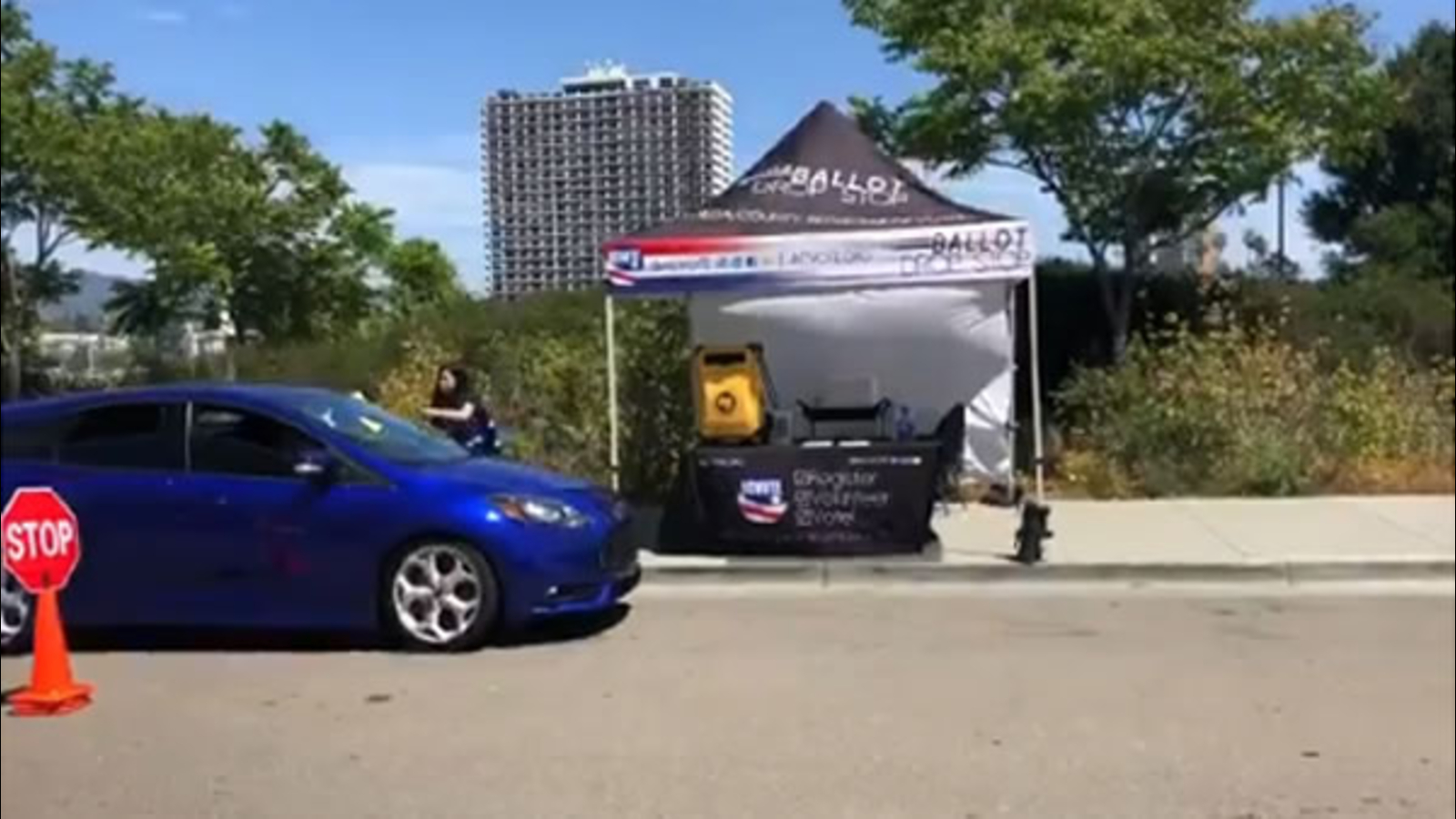 Alameda County voters utilize drive through ballot box as they weigh in ...