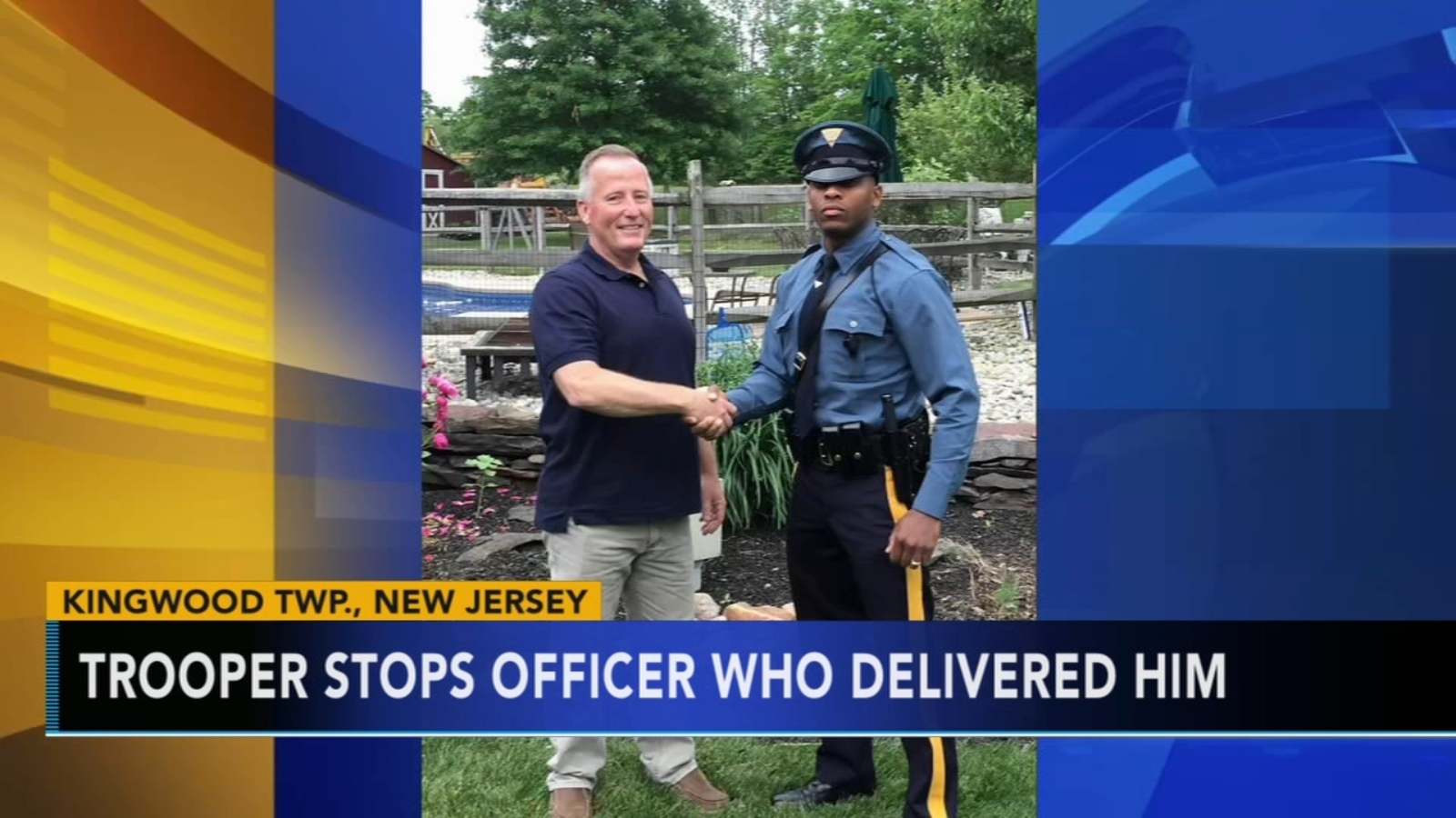 New Jersey State Trooper stops retired officer who delivered him 27 ...