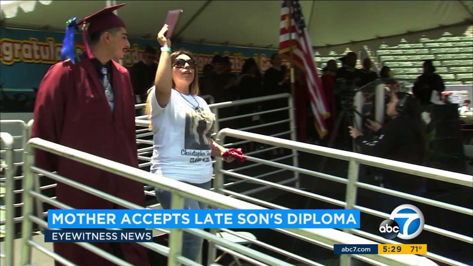 Compton hit-and-run victim's mother accepts his high school diploma ...