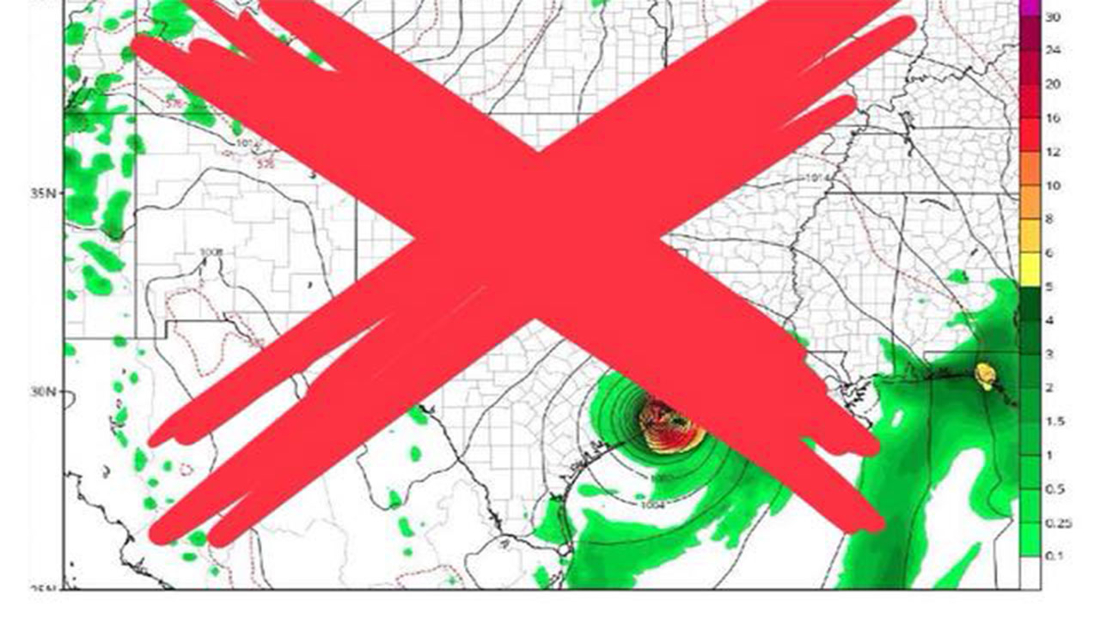 Travis Herzog debunks viral image of computer model forecasting ...