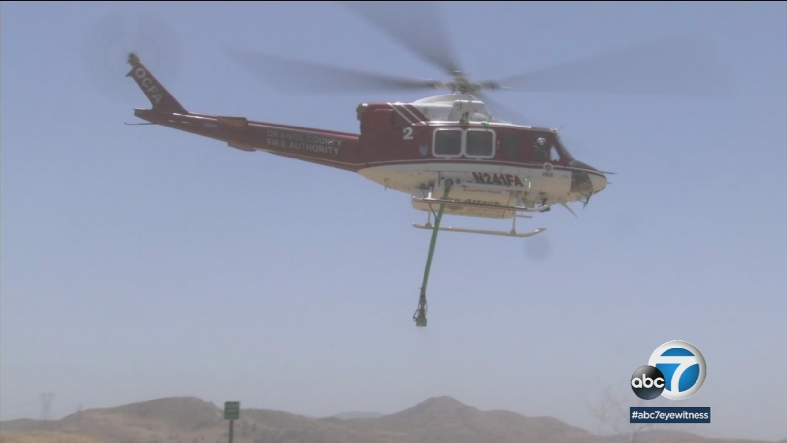 OCFA, Anaheim FD test new technology to fight fires in remote areas ...