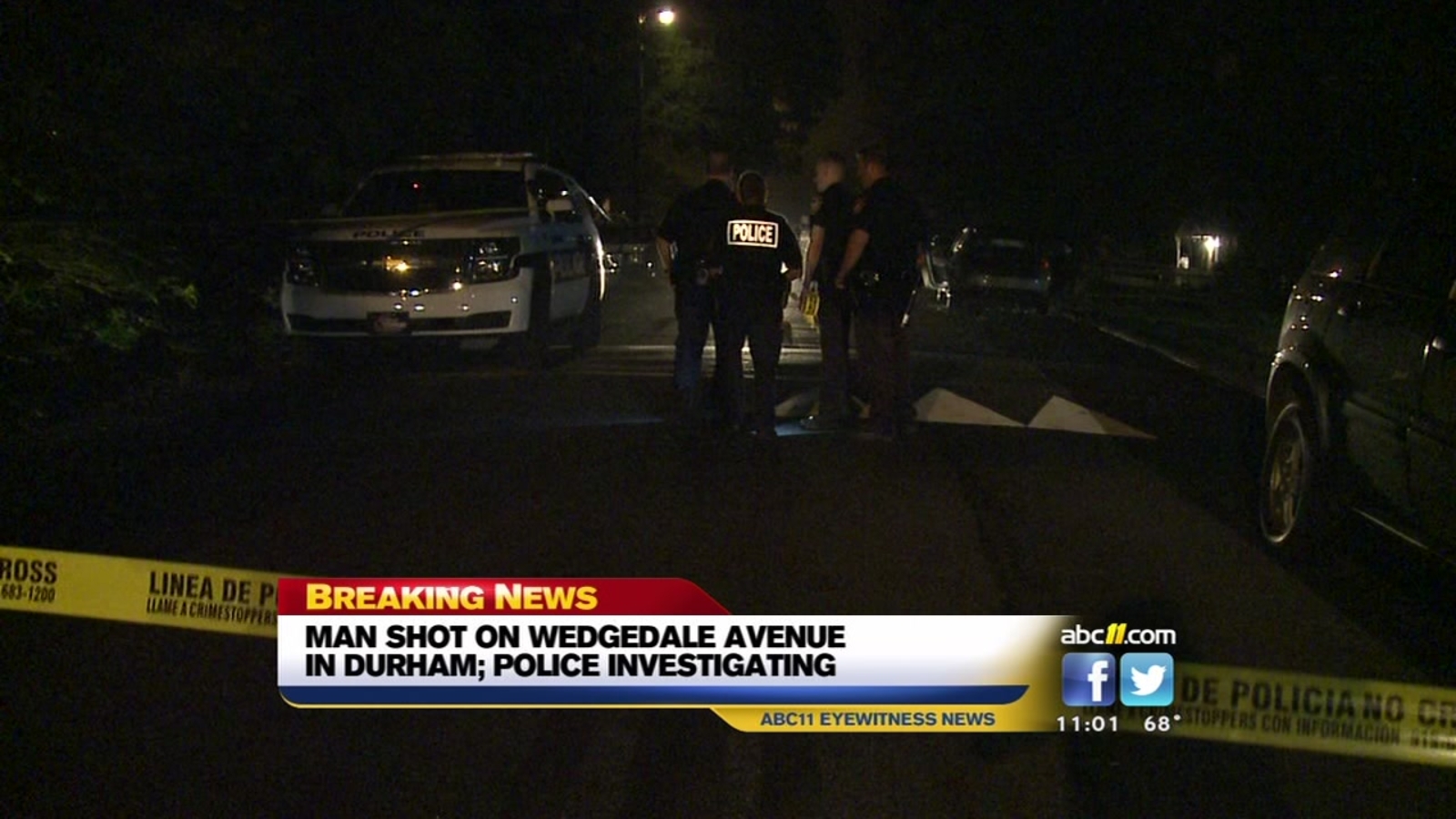 Durham police investigating shooting on Wedgedale Avenue - ABC11 ...