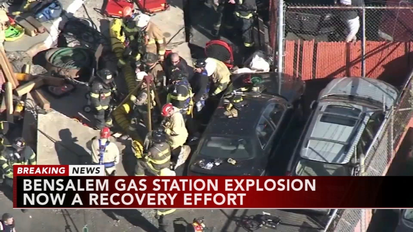 Recovery effort for man trapped in underground tank after Bensalem ...