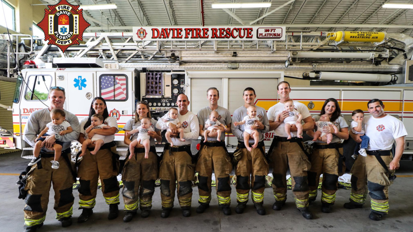 Firehouse baby boom: Florida fire department welcomes 9 babies in 10 ...