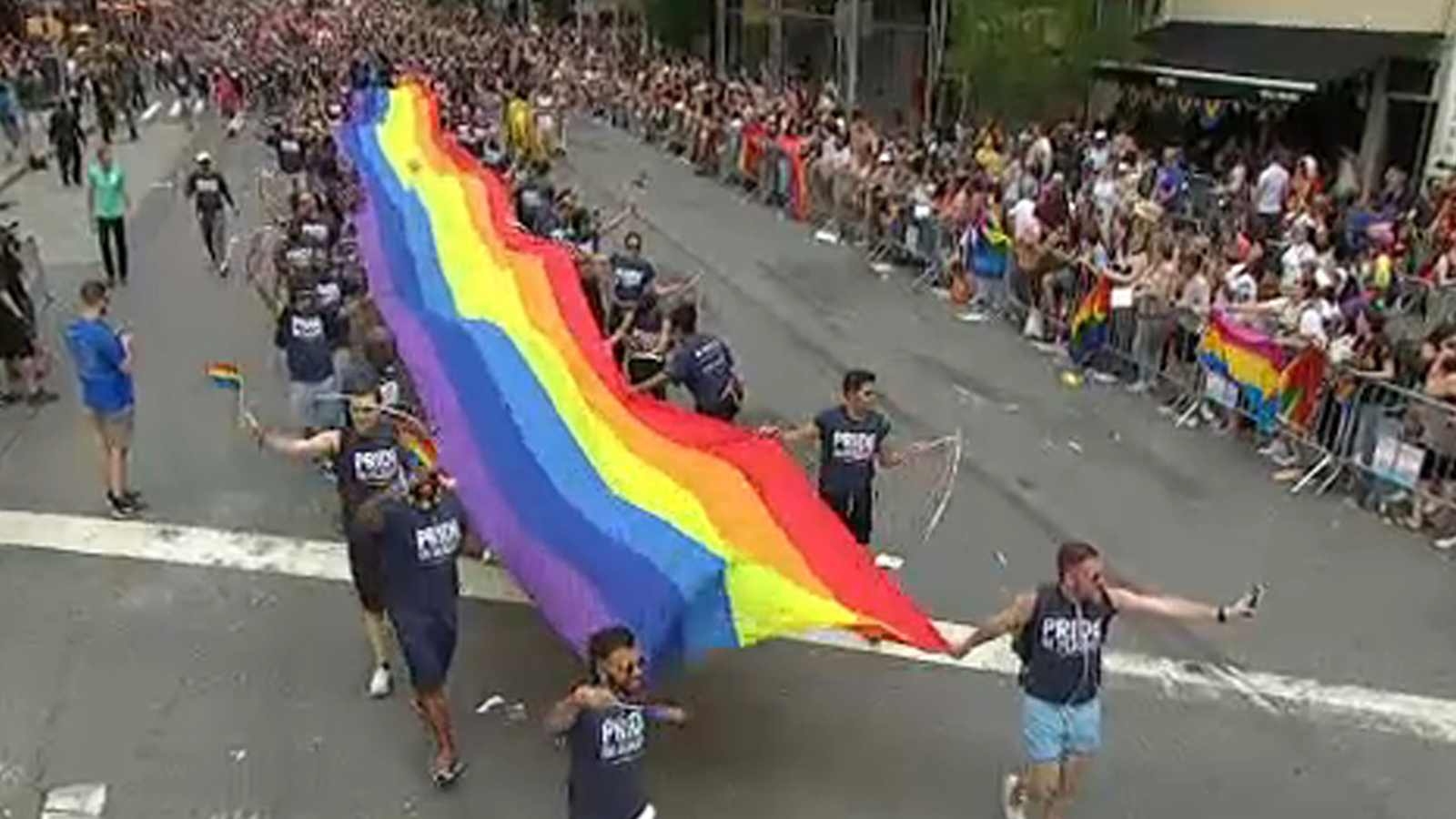 NYC Pride March makes its way through Greenwich Village - ABC7 New York