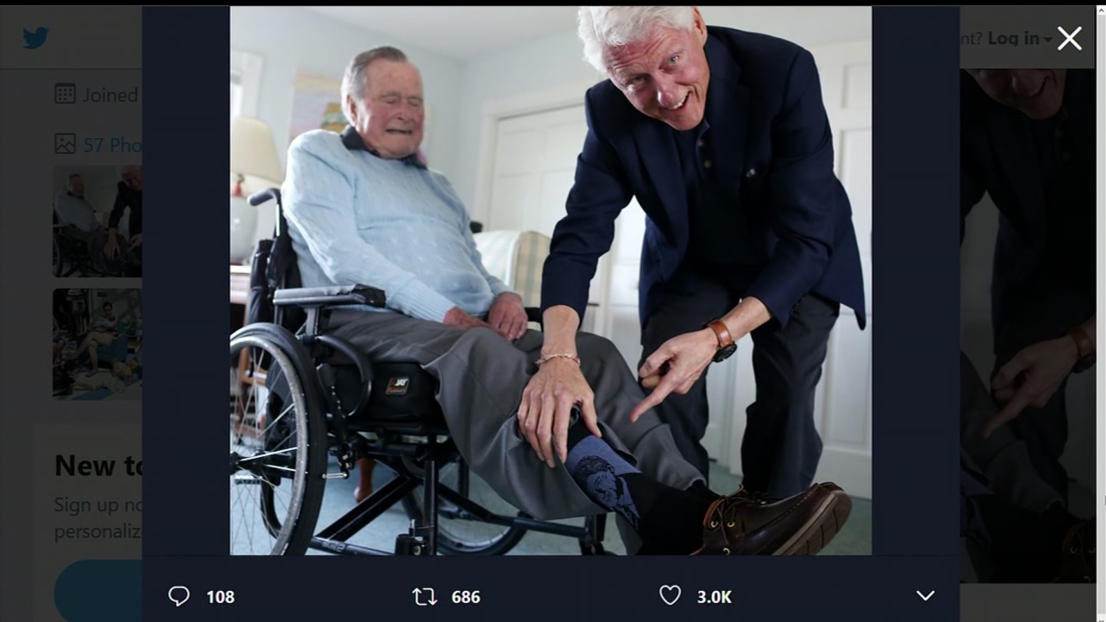 Former presidents George H.W. Bush and Bill Clinton hang out - ABC13 ...