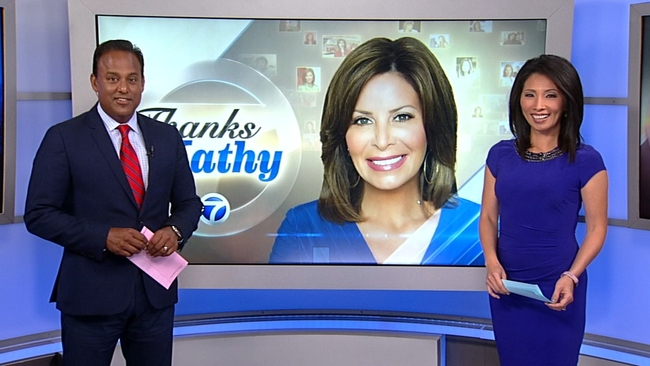 Thanks, Kathy! Kathy Brock anchors her final newscast on ABC7 - ABC7 ...