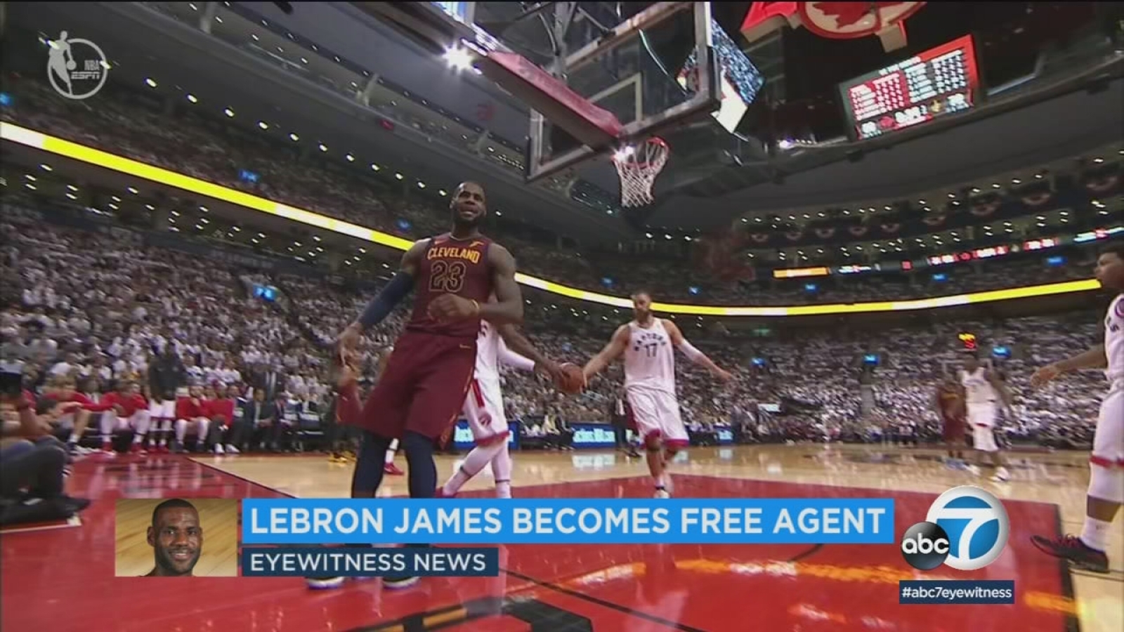 LeBron James becomes free agent - ABC7 Los Angeles