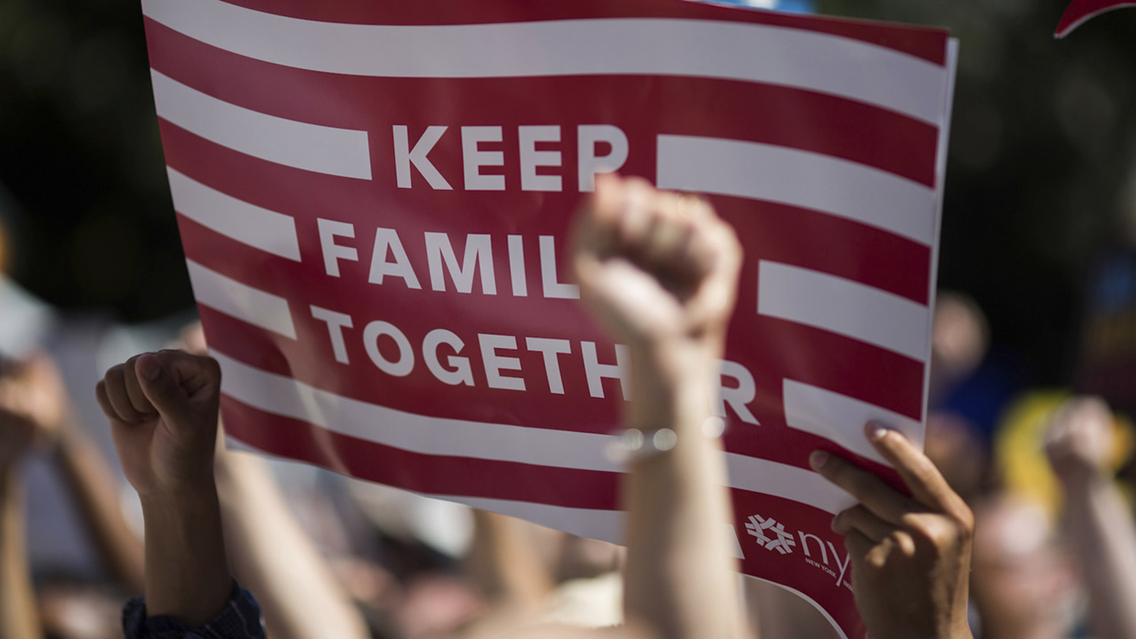 Families Belong Together demonstrators denounce family separation ...
