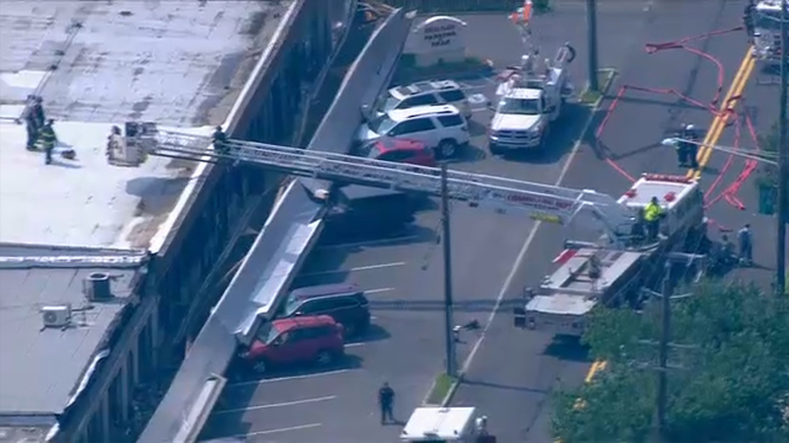 Cars crushed, people trapped when facade collapses at New Jersey strip ...