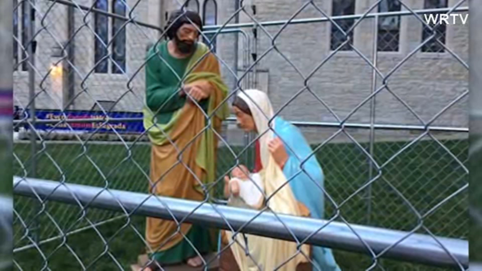 Indianapolis church cages Mary, Joseph, Baby Jesus to condemn ...