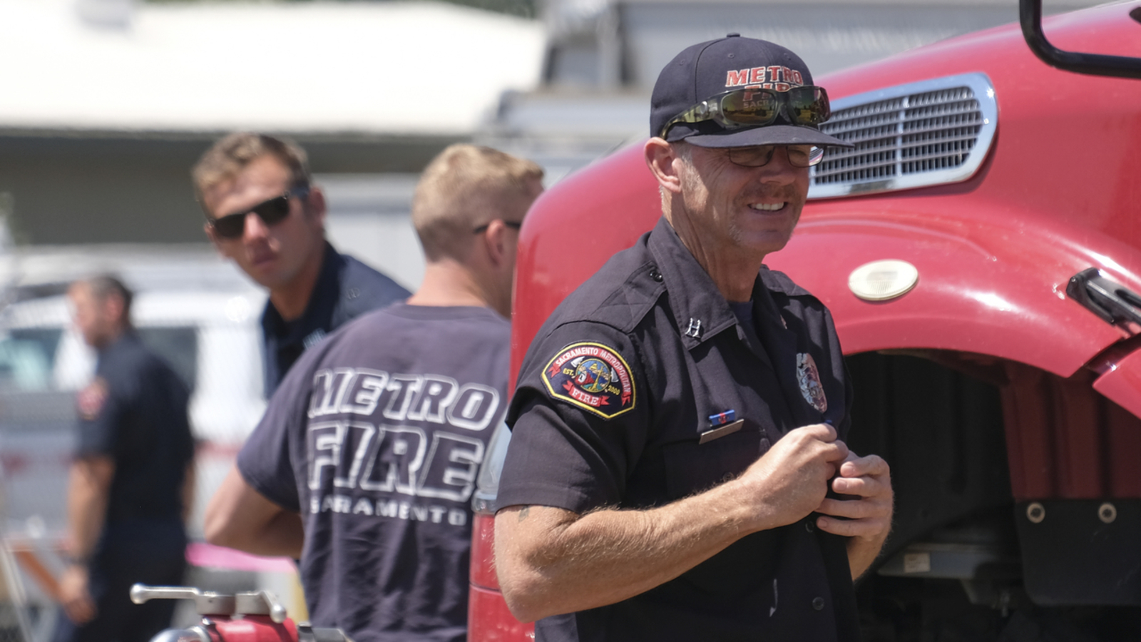 Inside the base camp for firefighters battling the County Fire in Napa ...