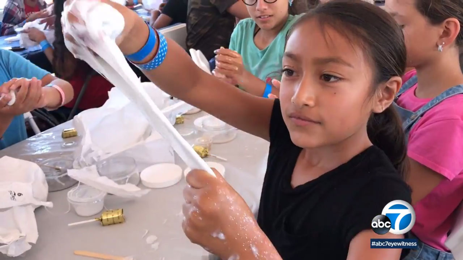 Carson sets world record for slime production - ABC7 Los Angeles