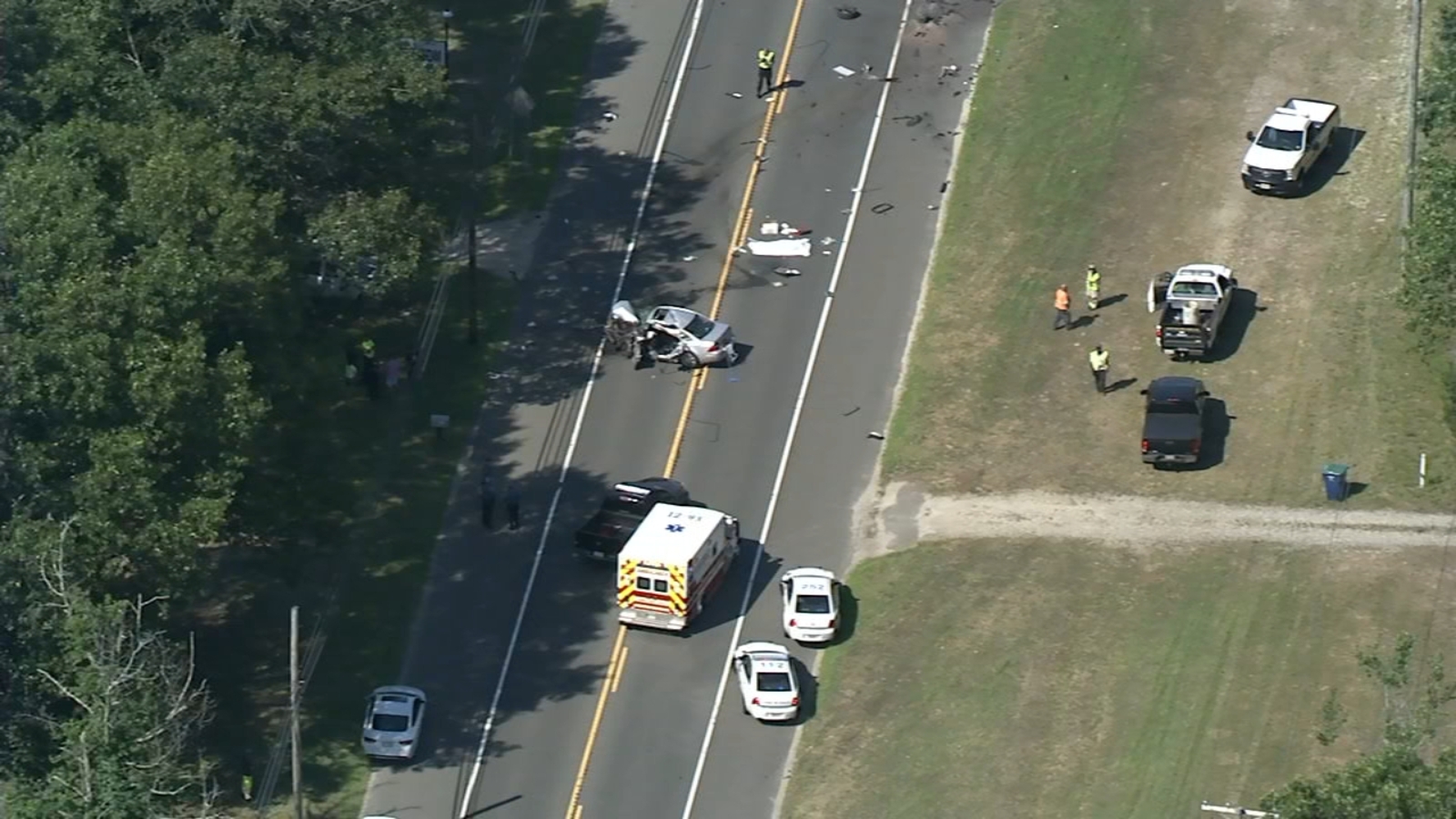 Three vehicle accident on Route 54, one injury reported - 6abc Philadelphia