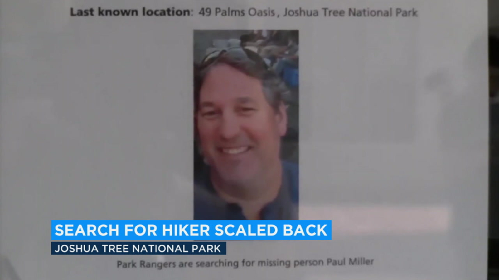 Search efforts scaled back for missing Joshua Tree hiker - ABC7 Los Angeles
