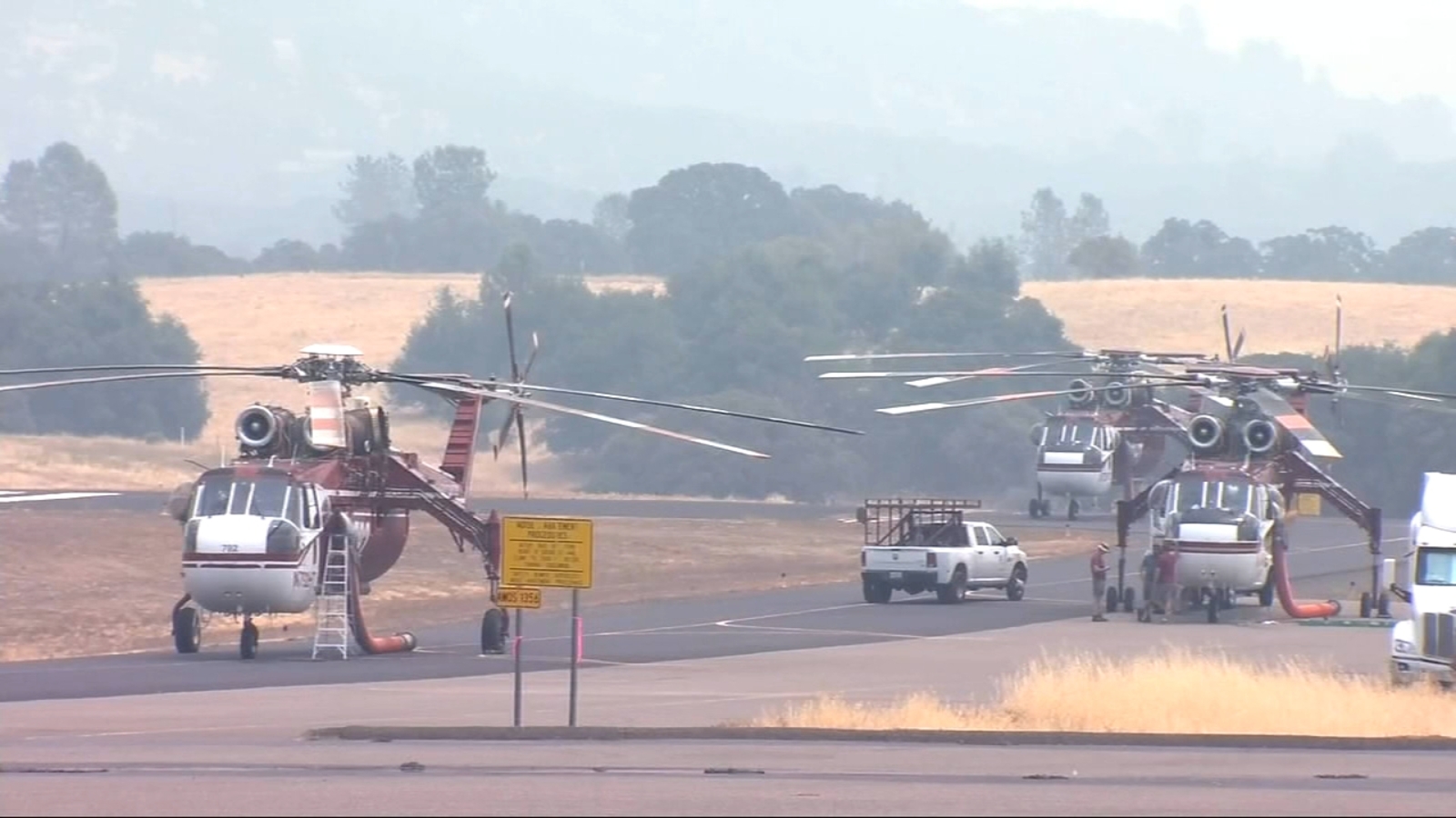 Smoke has hampered aerial firefighting efforts for Ferguson Fire ...