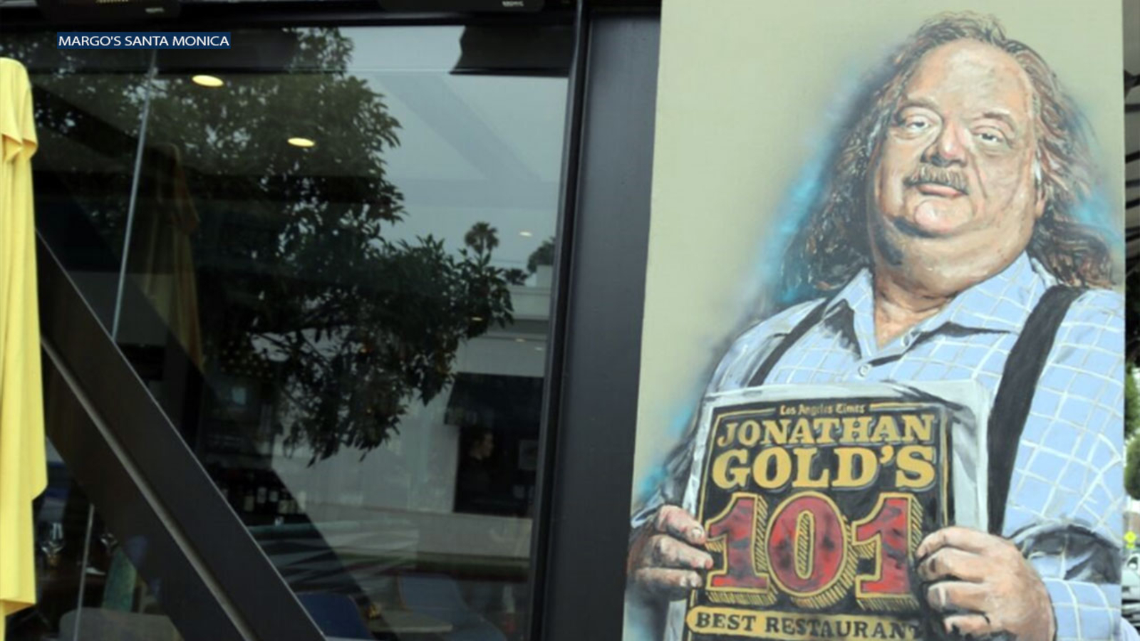 Jonathan Gold mural graces facade of Santa Monica restaurant - ABC7 Los ...