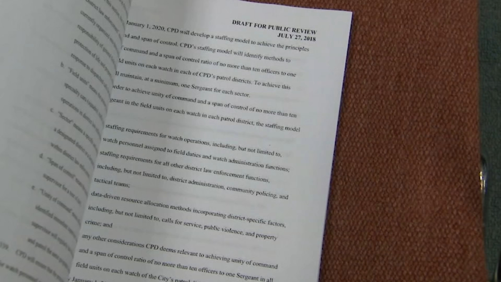 Draft of CPD consent decree released Friday - ABC7 Chicago