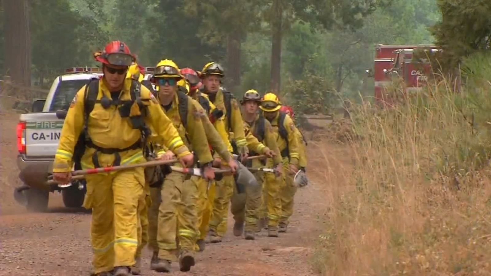 Ferguson Fire burning near Yosemite National Park continues slow march ...