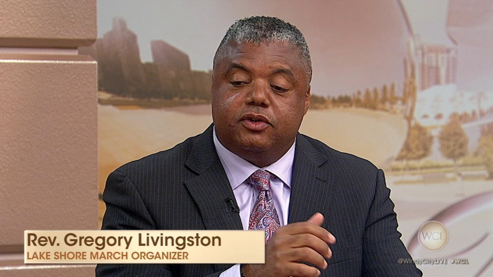 Rev. Gregory Livingston talks about Lake Shore Drive march - ABC7 Chicago