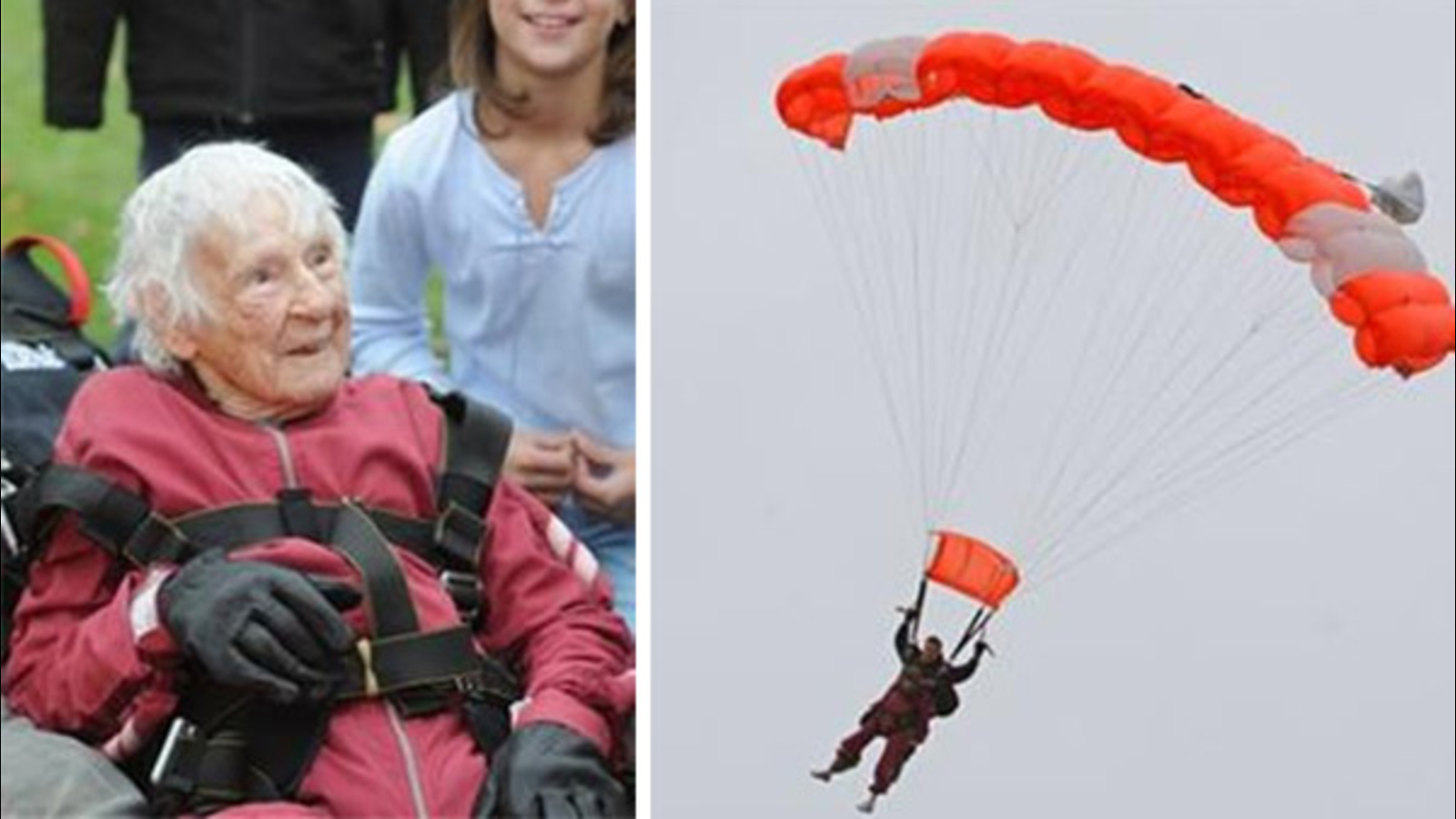 New York woman celebrates 100th birthday with sky dive - ABC7 San Francisco