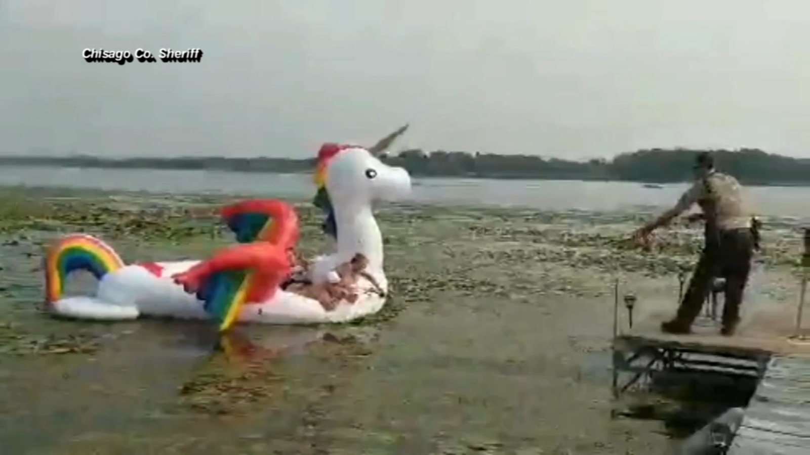 Women stuck on rainbow unicorn raft rescued by Minnesota police ...