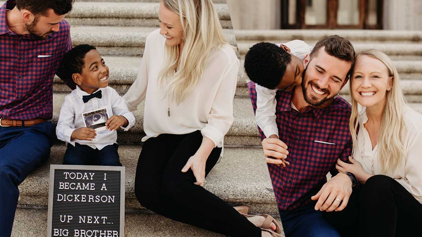 On day he's adopted, 4-year-old shares news: 'Up next: big brother ...