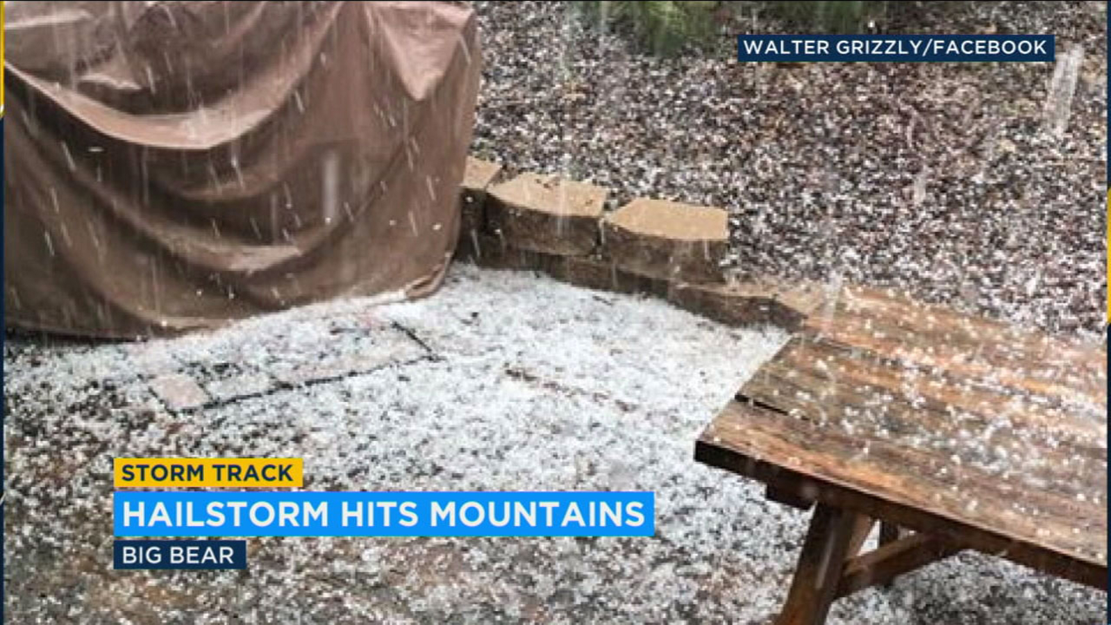 Rare summer rainfall, hail arrives in Inland Empire communities - ABC7 ...