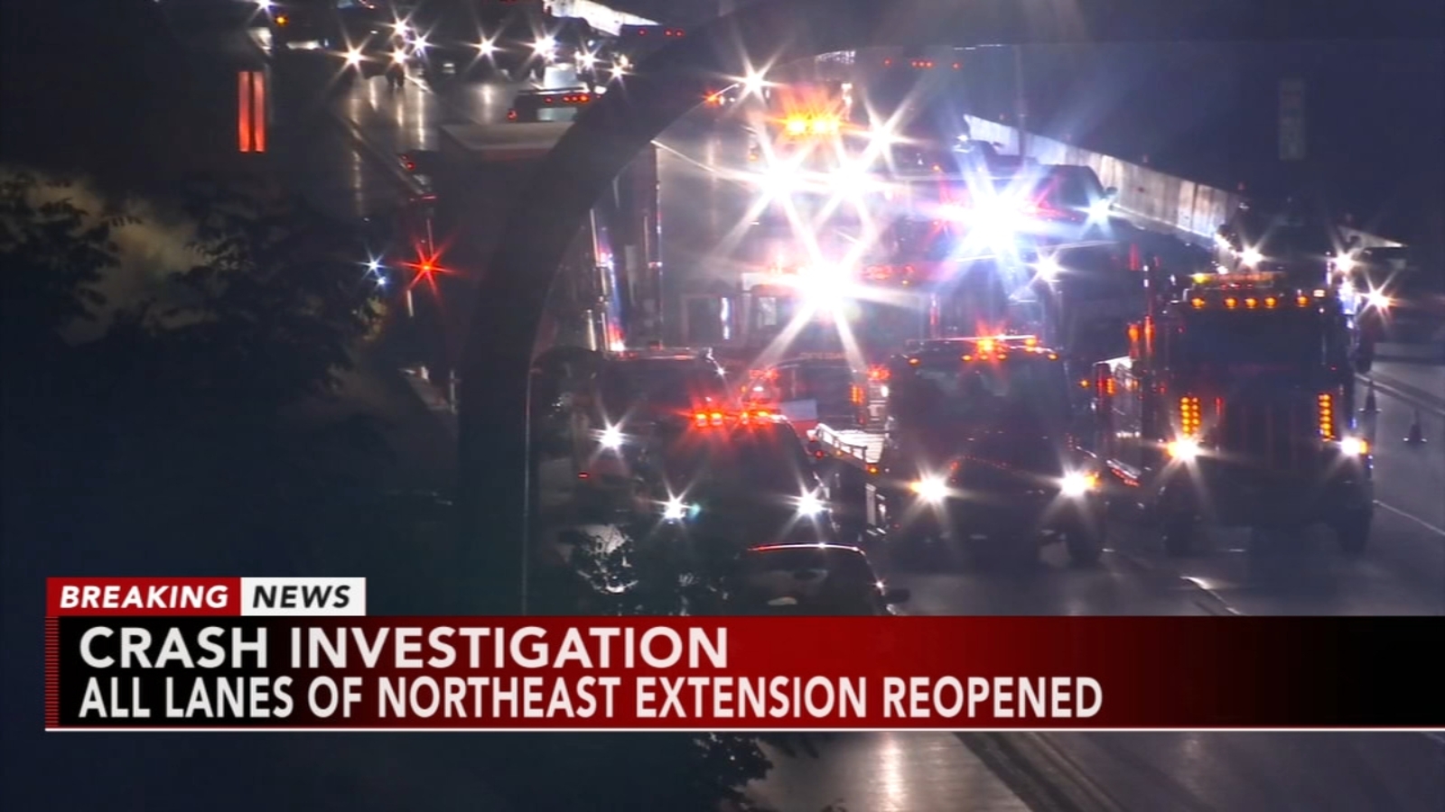 Northbound lanes of Northeast extension reopen following accident ...
