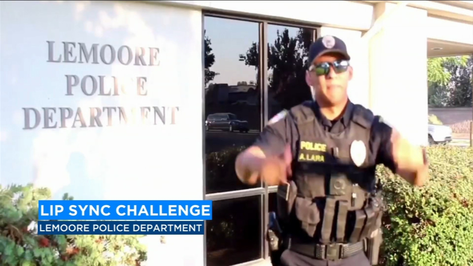 Lemoore Police Department joins lip sync video challenge - ABC30 Fresno