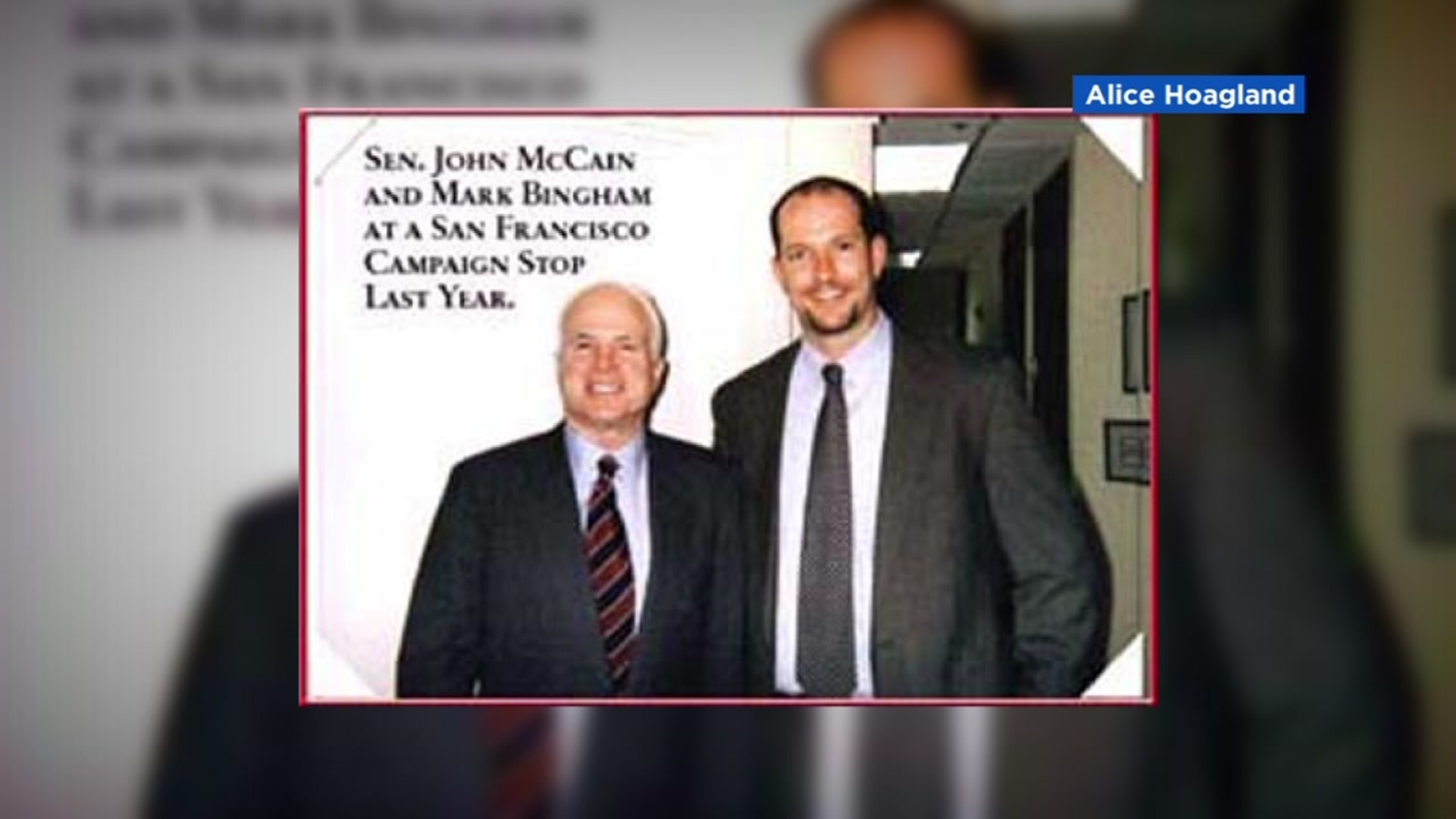 Bay Area mom says Senator John McCain helped her through loss of son ...