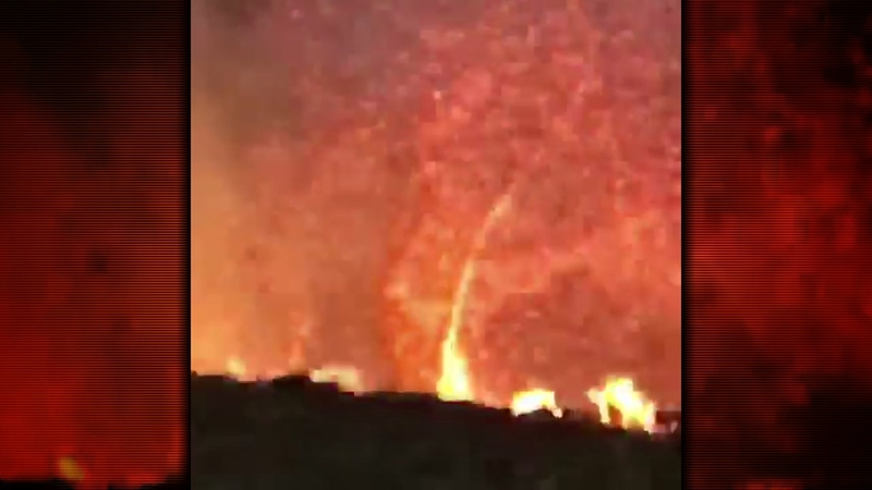 What's the difference between a fire whirl and a firenado? Watch video ...