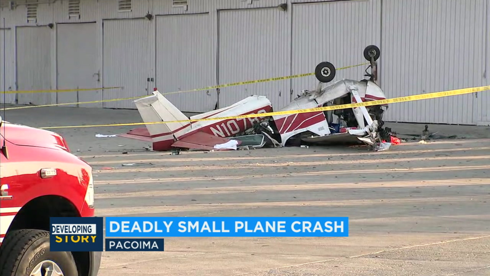 1 dead, 1 critically injured in small-plane crash at Whiteman Airport ...
