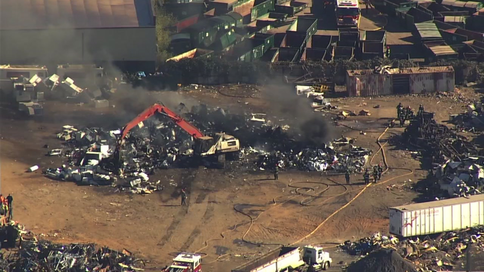 Fire burning at ALCO Metals in San Leandro has been contained, shelter ...