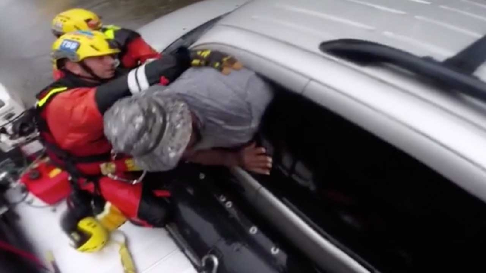 Florence flooding video: California swiftwater rescue team pulls man ...