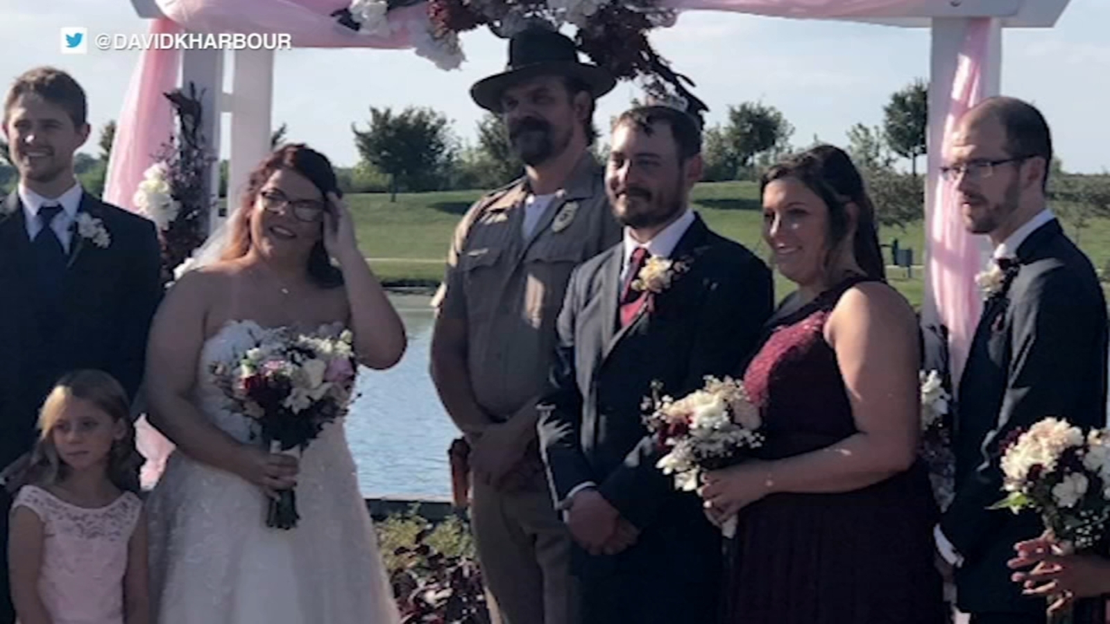 'Stranger Things' star David Harbour officiates Illinois wedding - ABC7 ...